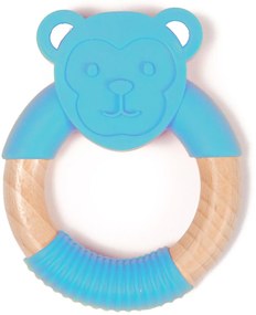 Kousátko bo jungle kousátko b-teether animal wood blue monkey