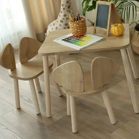Dětská sada stolečku a židliček 2 ks Mickey Two Chair Set - Brown