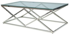 Konferenční stolek Zita (sklo + chromová). 1050967