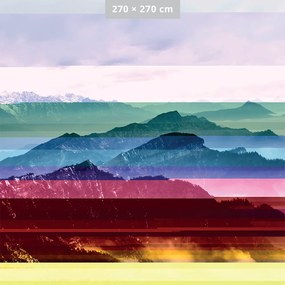 obrazová tapeta pohoří Velikost: 270 × 270 cm