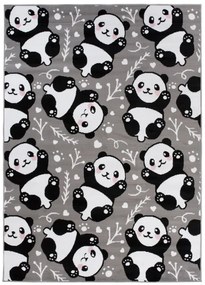 Dětský koberec PINKY DE74A Panda šedý