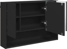 Sada koupelnového nábytku 3 ks Černá 76,5 x 35 x 64 cm 3393024