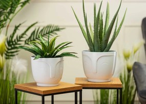 Květináč ZOE 14,3 cm bílý