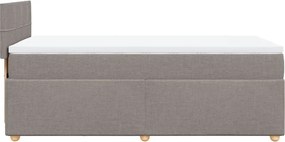 Box spring postel s matrací taupe 80x200 cm textil 3286511