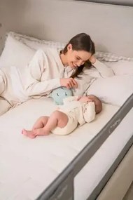 MoMi LEXI XL PLUS Zábrana na postel šedá