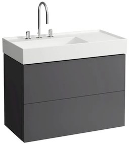 Laufen Kartell Skříňka pod umyvadlo 88x45x60 cm, břidlicově šedá H4076180336421