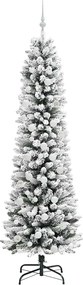 Umělý vánoční stromeček Bílá 210 cm PVC, kov a plast 3396120