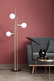 Hübsch Odkládací stolek REFLECT ø43 cm mosaz 930404