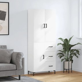 vidaXL Skříň highboard 69,5 x 34 x 180 cm kompozitní dřevo [3195899] Barva: Bílá