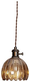 Cottex 8400100-5503 - Lustr na lanku NORA 1xE14/5W/230V hnědá 8400100-5503