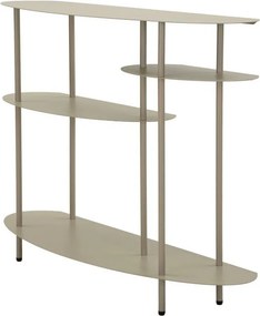 Šedobéžový kovový konzolový stolek 34x118 cm Saturn – Mauro Ferretti
