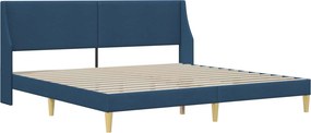Rám postele s matrací s čelo Modrá 180 x 200 cm Polyester 3414753