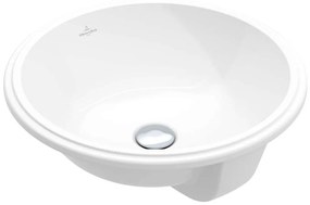 Villeroy & Boch Architectura - Vestavné umyvadlo, průměr 40 cm, s přepadem, CeramicPlus, alpská bílá 5A7545R1