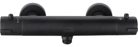 Laveo Termico, sprchová baterie nástěnná h-61, černá, LAV-BAT_74TD