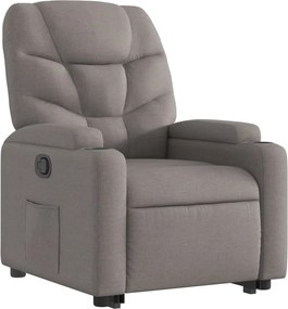 Zvedací polohovací křeslo taupe textil 3204604