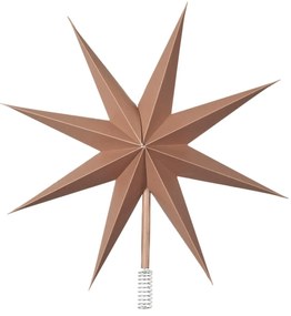 Vánoční špička na stromeček průměr 30 cm Broste TOP STAR - hnědá