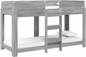 Patrová postel pro děti Šedá Sonoma 75 x 190 cm 3410544