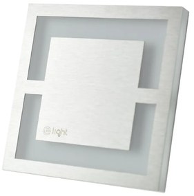 Schodišťové LED svítidlo Quadro, 1x LED 0,6w, 4000k, s