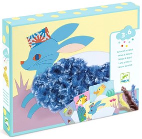 Kreativní hra - vlna a suchý zip - zvířátka s klobouky