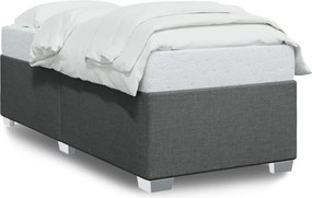 Rám postele bez matrace tmavě šedá 80 x 200 cm textil 3284430
