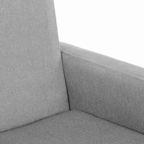 Houpací křeslo světle šedé textil 329415