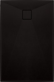 Deante Correo, obdélníková granitová sprchová vanička 100x90x3,5 cm, černá, KQR_N45B