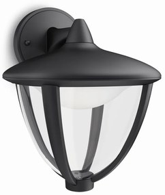 LED Venkovní nástěnné svítidlo Philips Robin 15471/30/16 černé