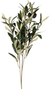 Dekorace umělá větvička olivovník s olivami Olea Tree - 10*10*55 cm