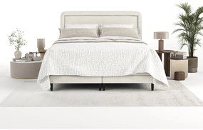 Krémová boxspring postel 140x200 cm Dove – Maison de Rêve