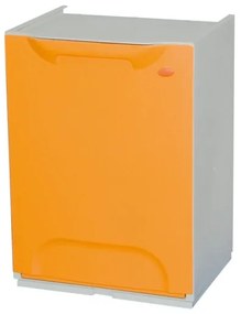 ArtPlast Plastový koš na tříděný odpad, šedá / žluto-oranžová, 1x 14 l