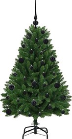 Umělý vánoční stromeček 120 cm 150 LED Teplá bílá PVC a ocel 3395668