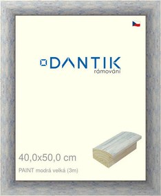 DANTIK rámeček 40x50 | PAINT modrá velká (Plexi Čiré)