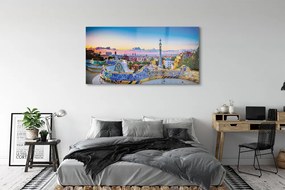 akrylový obraz Španělsko Panorama města 140x70 cm