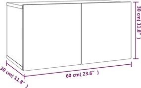 vidaXL 2dílný set TV skříněk dřevotříska [3079120] Barva: dub sonoma