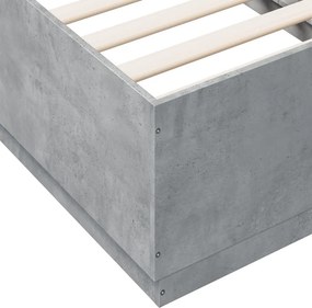 Rám postele betonově šedý 90 x 190 cm kompozitní dřevo 3209754