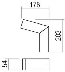 Redo 90510 - LED Venkovní nástěnné svítidlo WOODY LED/10W/230V IP54 antracit