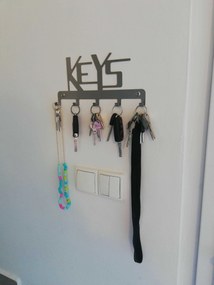 Nerezový věšák na klíče Keys