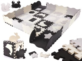 HračkyZaDobréKačky Dětské pěnové puzzle černo-bílé