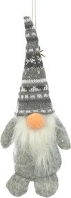 Vánoční figurka látkového skřítka s visícíma nohama 18 cm