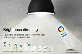 LED Solution Mi-Light MiBoxer RF LED žárovka RGB+CCT 9W E27 FUT012