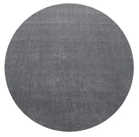 Kusový koberec Ata kruh 7000 light grey - průměr 120 cm