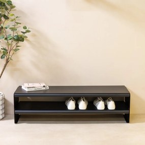 Černý ocelový botník 101,5x28x31 cm Linea – Spinder Design