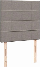 Box spring postel s matrací taupe 90x200 cm textil 3291943