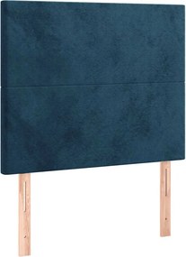 Box spring postel s matrací tmavě modrá 120 x 200 cm samet 3137717