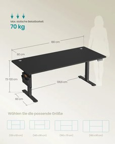 Elektrický kancelářský stůl LSD138BZ01