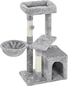 Škrabadlo pro kočky Yaheetech – světle šedá, 87 cm (256101396036)