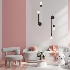 Nástěnná lampa KINKIET STYLE XIV černá