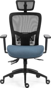 Ergonomická kancelářská židle MERTON - modrá síťovina
