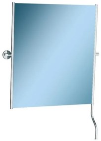 Sklopné zrcadlo s úchytem, 50 × 60 cm, stříbrná