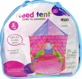 LEAN Toys Dětský stan zámek pro princeznu růžový